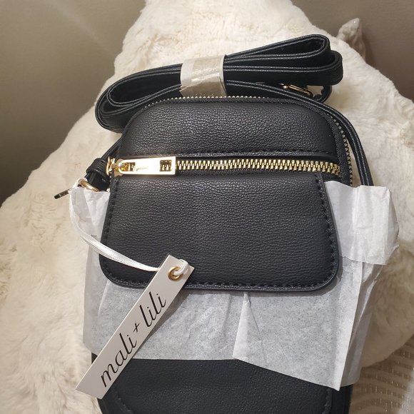 Mali + Lili | Bags | Mali Lili Crossbody Black Bag Peta Approved Vegan ...